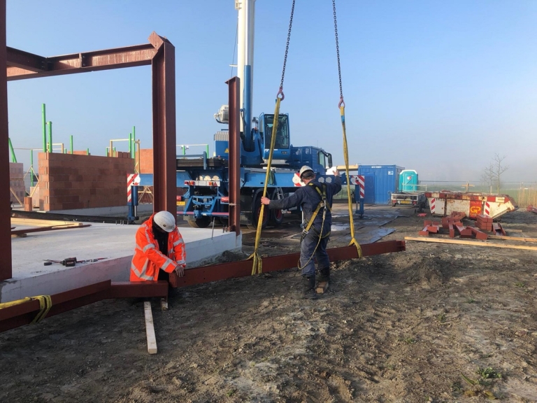 Staalconstructie voor villa - Anton Constructiewerken